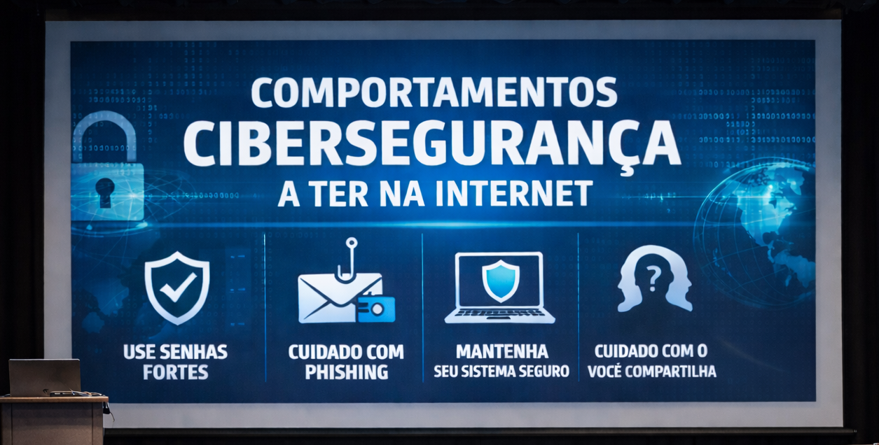 Palestra sobre Comportamentos de Cibersegurança a ter na Internet – AET